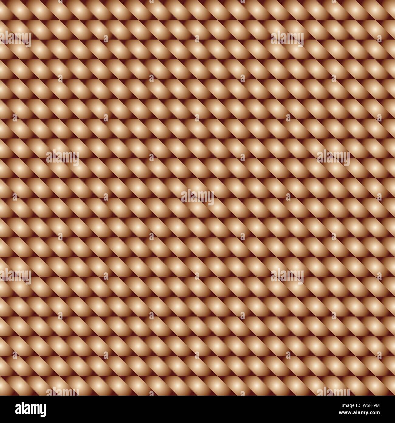 Seamless texture of basket weaving brown color. Vector pattern Stock ...