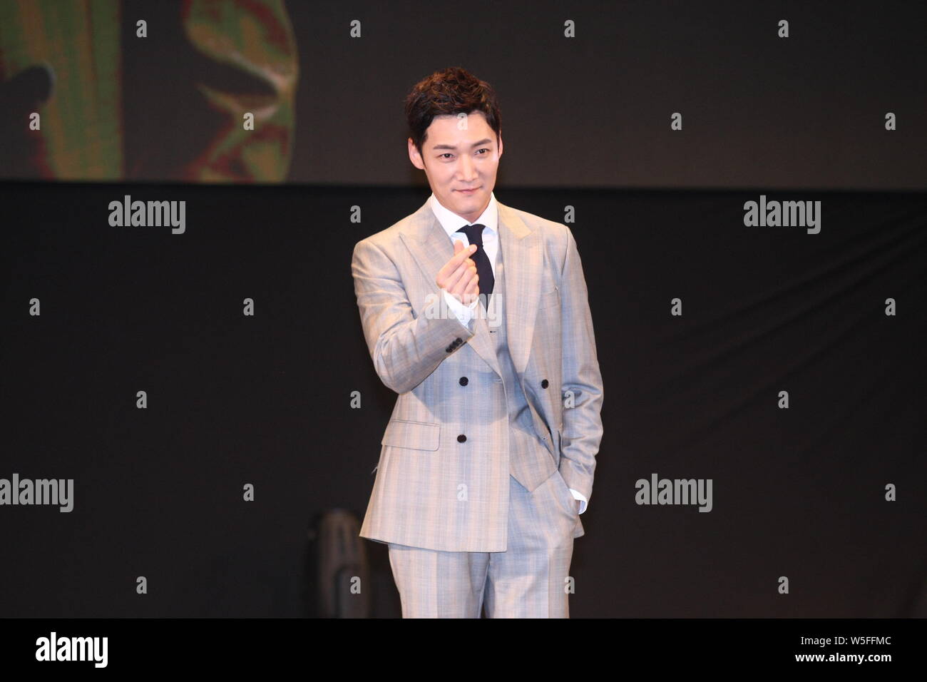 South Korean actor Choi Jin-hyuk attends a fan meeting event in Taipei ...
