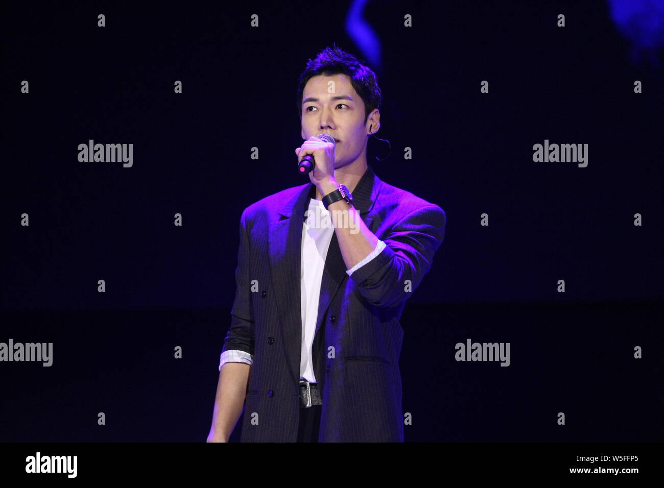 South Korean actor Choi Jin-hyuk attends a fan meeting event in Taipei ...