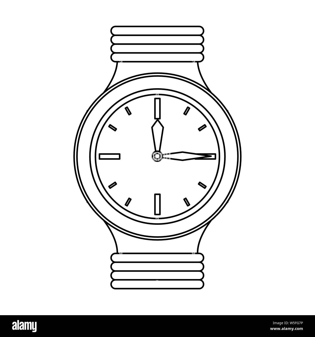 Stopwatch icon in cartoon Cut Out Stock Images & Pictures - Alamy