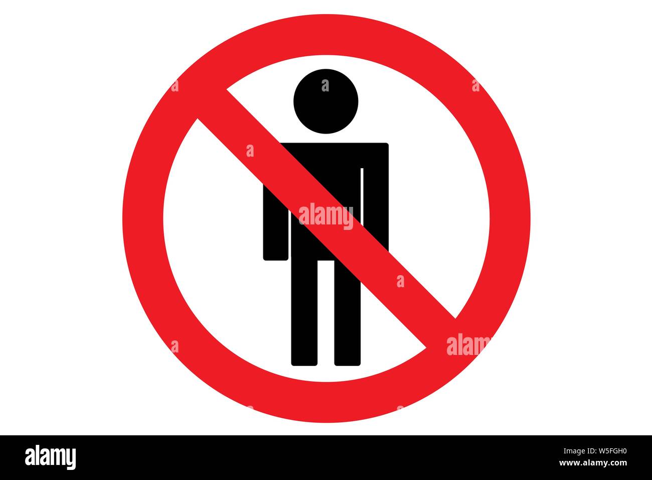 Black man refusal Stock Vector Images - Alamy