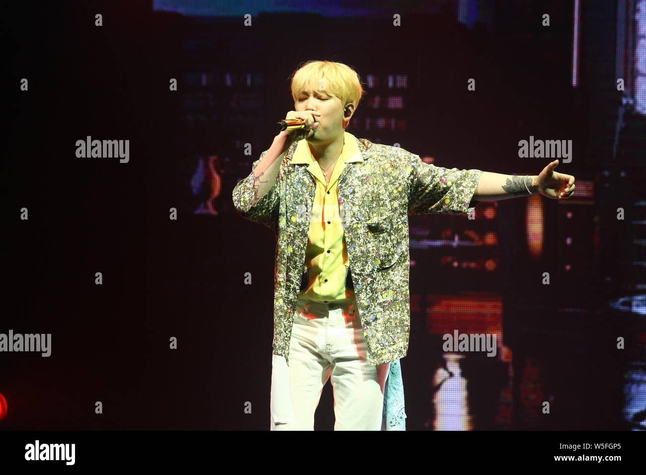 South Korean singer and actor Lee Hong-gi of South Korean rock band F.T ...