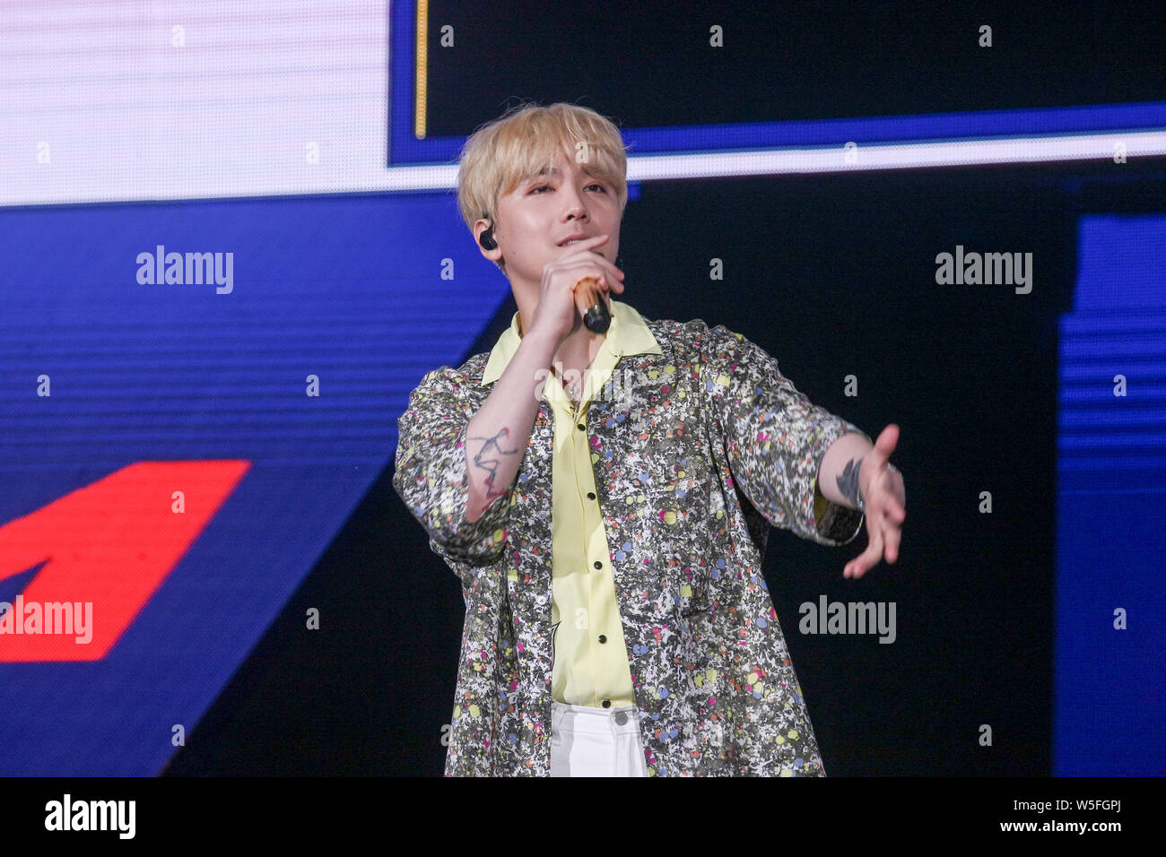 South Korean singer and actor Lee Hong-gi of South Korean rock band F.T ...