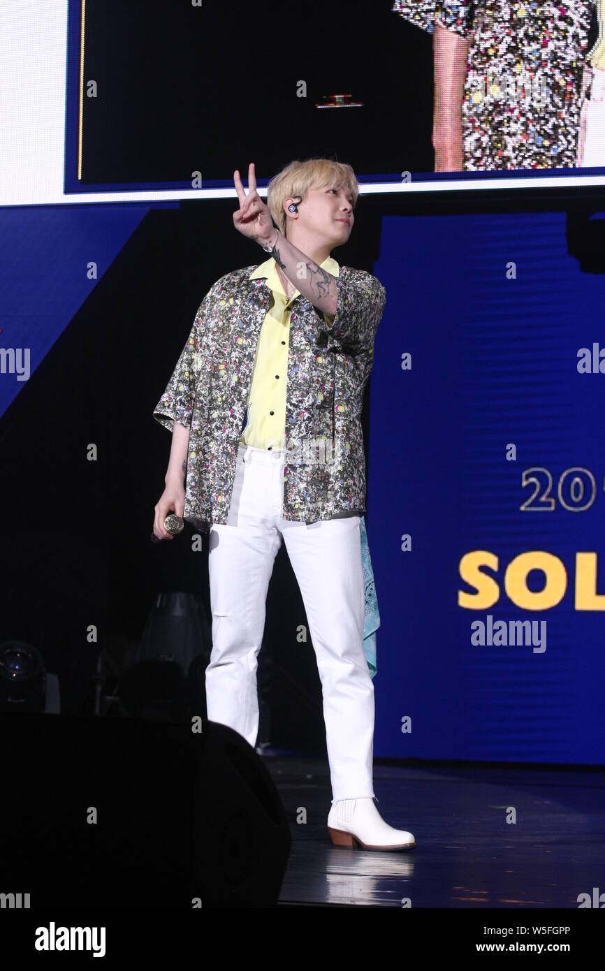 South Korean singer and actor Lee Hong-gi of South Korean rock band F.T ...