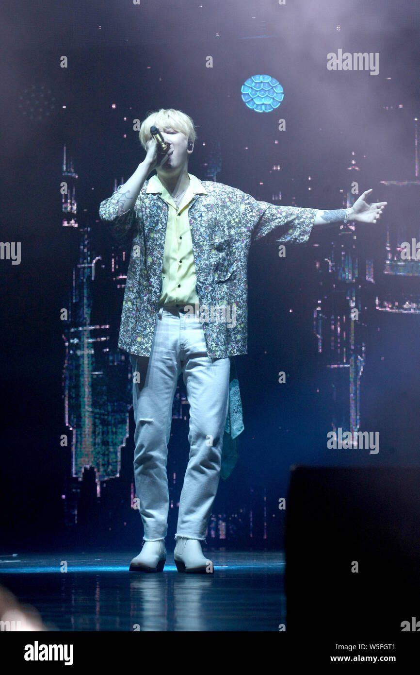 South Korean singer and actor Lee Hong-gi of South Korean rock band F.T ...