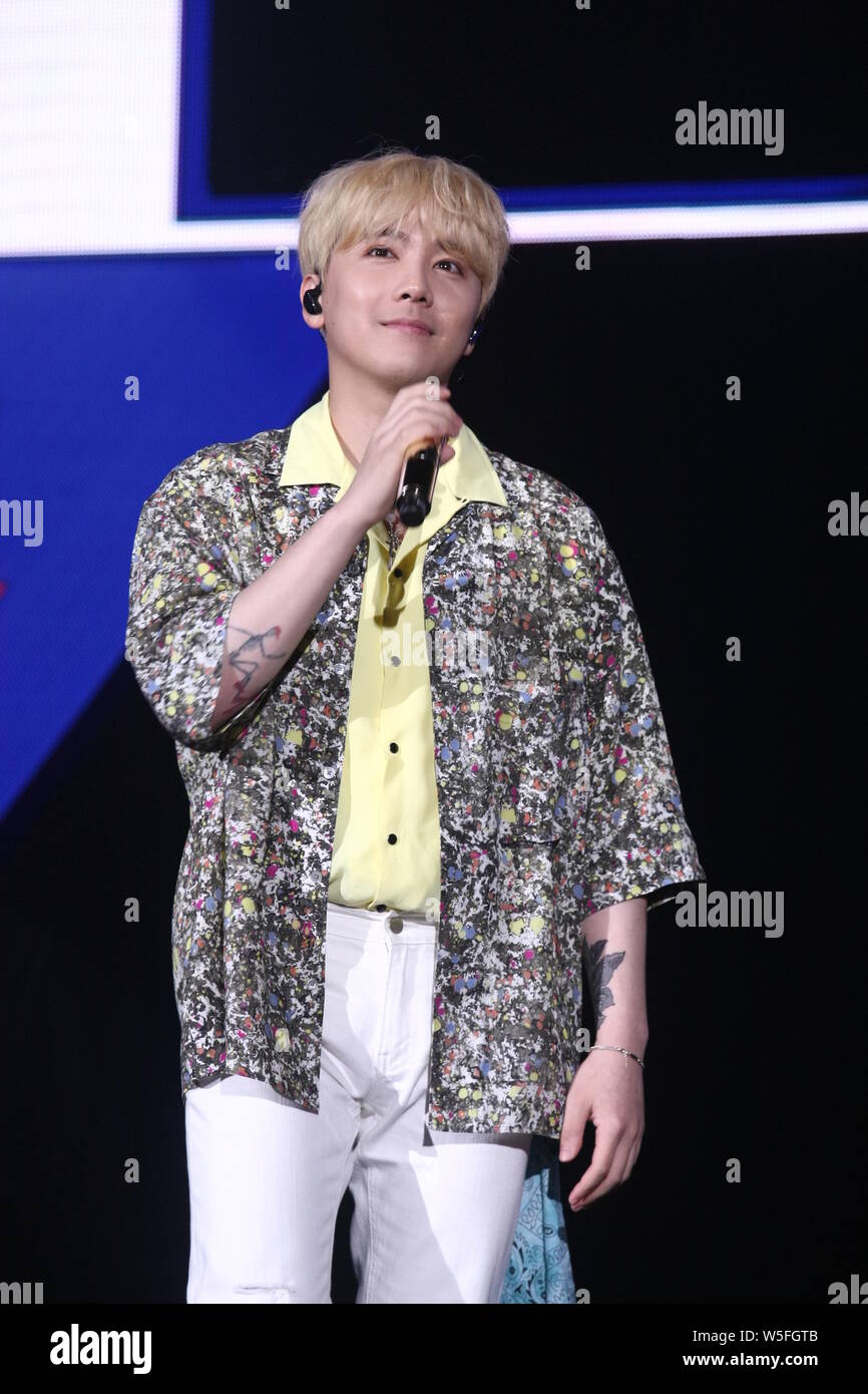 South Korean singer and actor Lee Hong-gi of South Korean rock band F.T ...