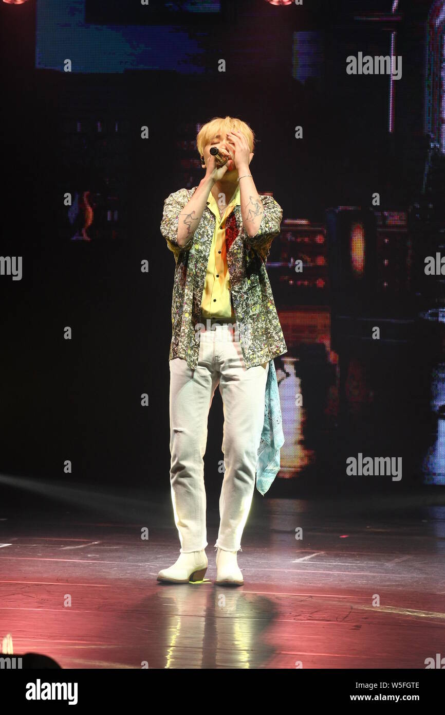 South Korean singer and actor Lee Hong-gi of South Korean rock band F.T ...