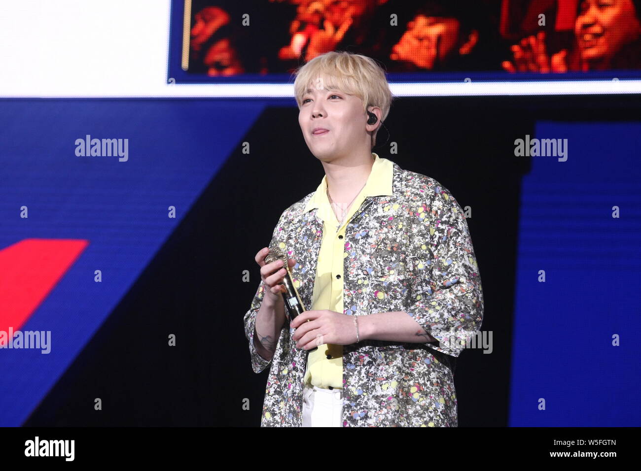 South Korean singer and actor Lee Hong-gi of South Korean rock band F.T ...