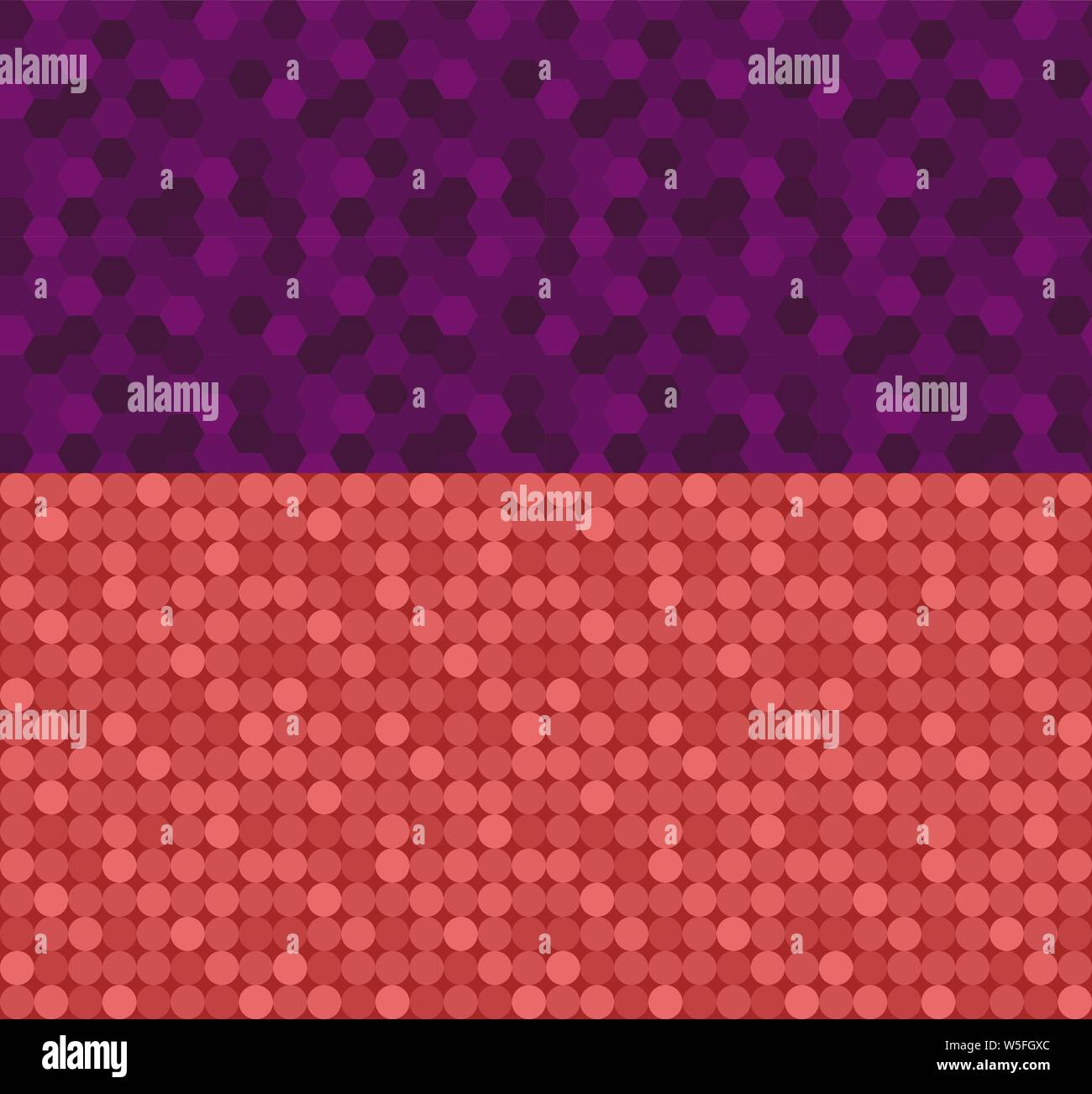 Set of seamless background. Abstract geometric patterns vector ...