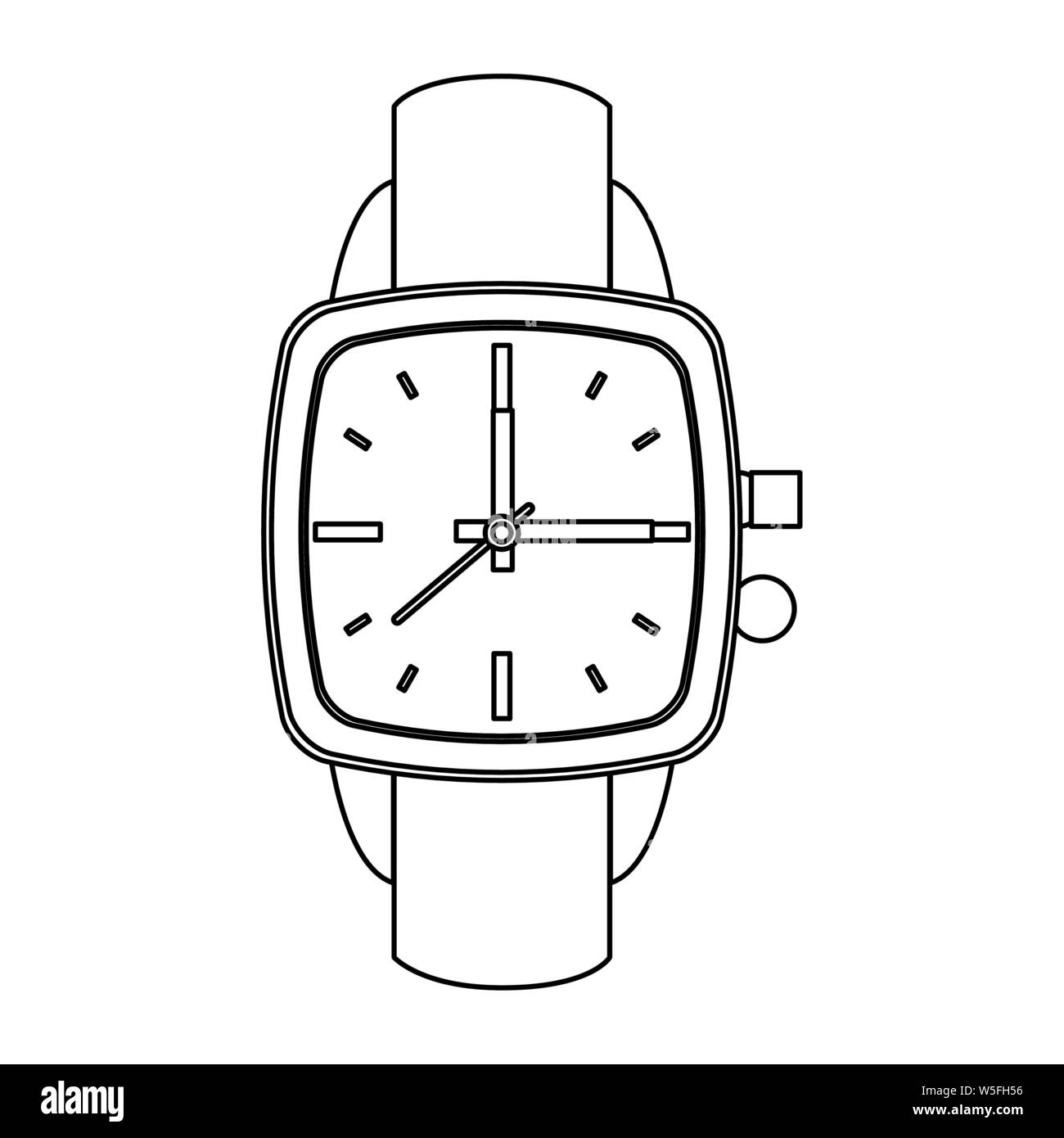 Stopwatch icon in cartoon Cut Out Stock Images & Pictures - Alamy