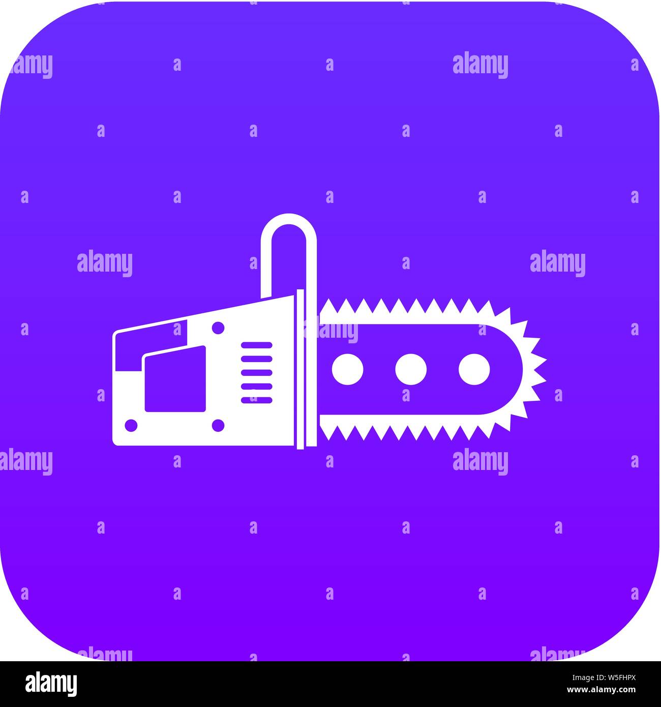 Chainsaw icon digital purple Stock Vector Image & Art - Alamy