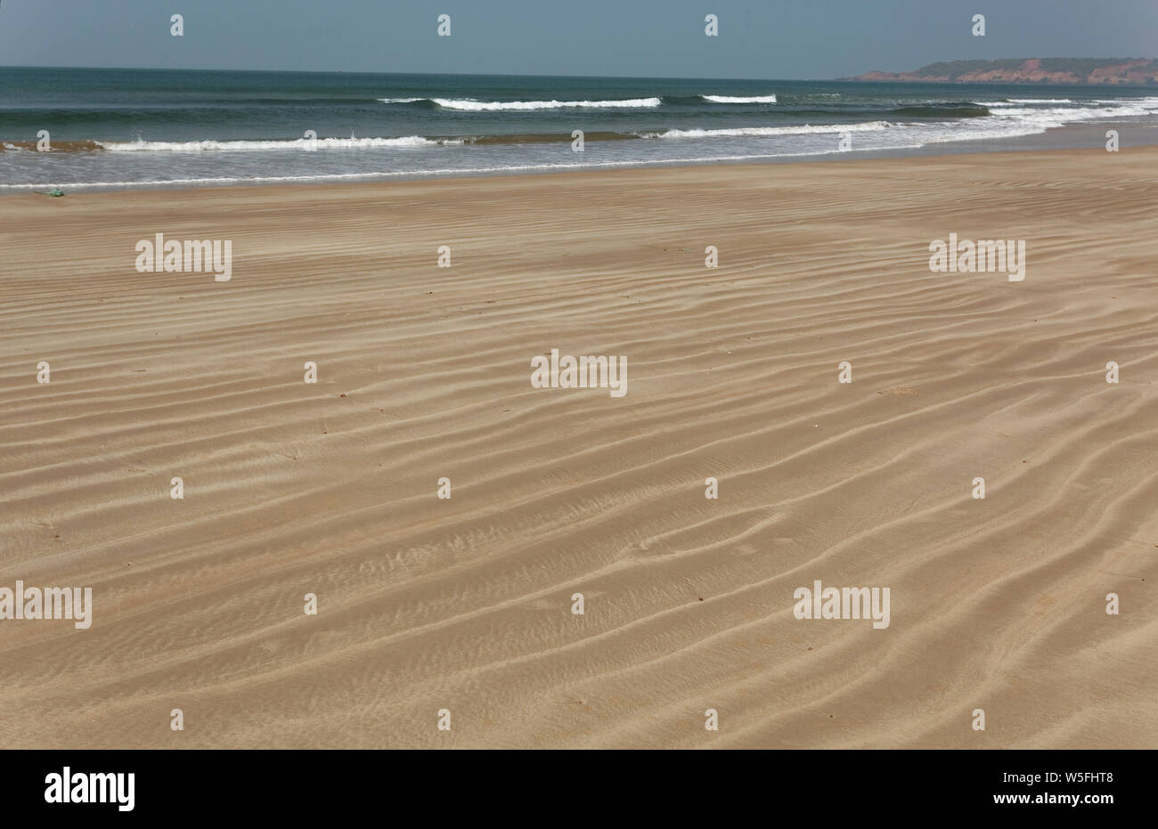 Aare ware beach view showing pattern in sand.Ratnagiri,Maharashtra ...