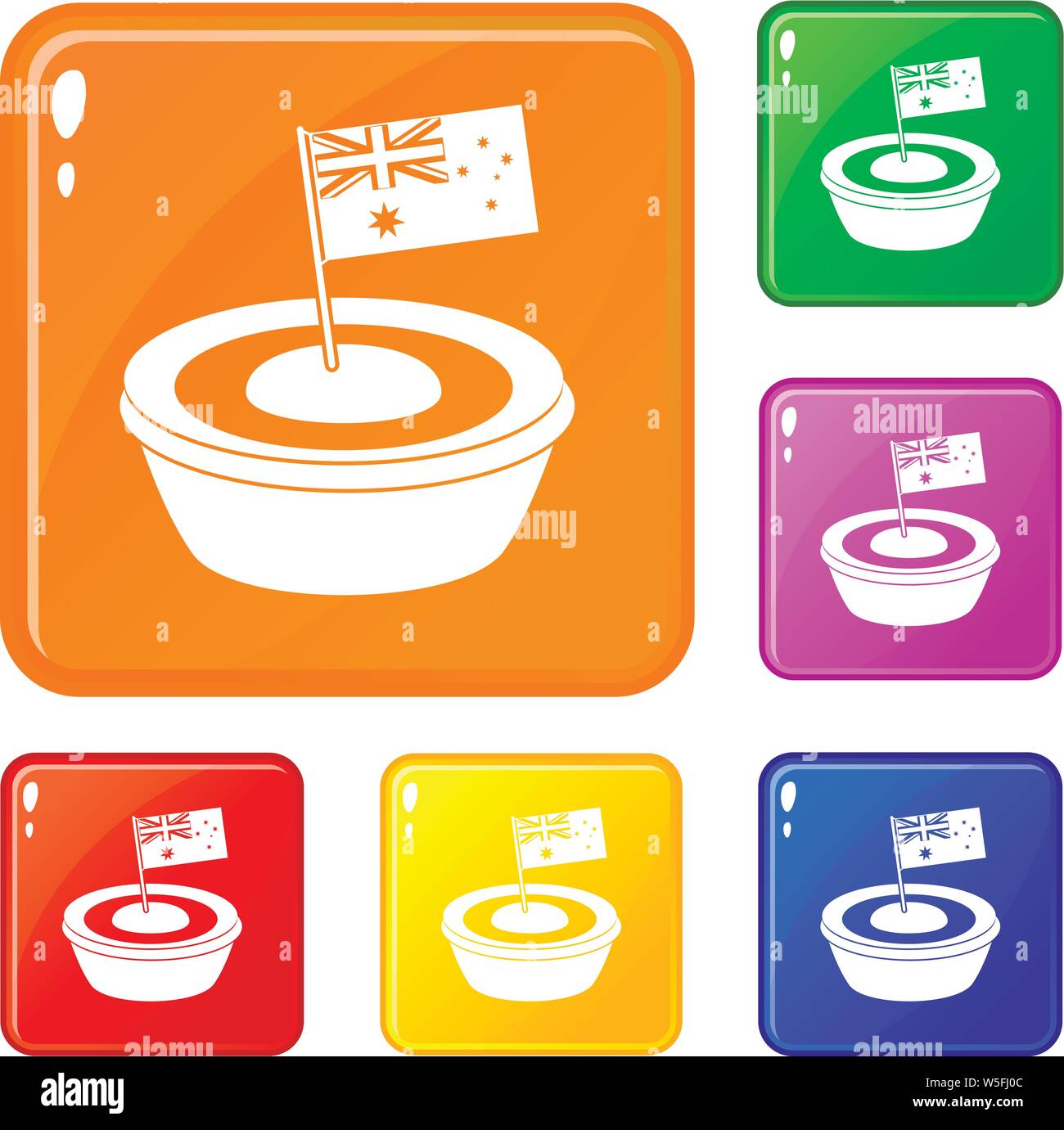 Little flag icons set vector color Stock Vector Image & Art - Alamy