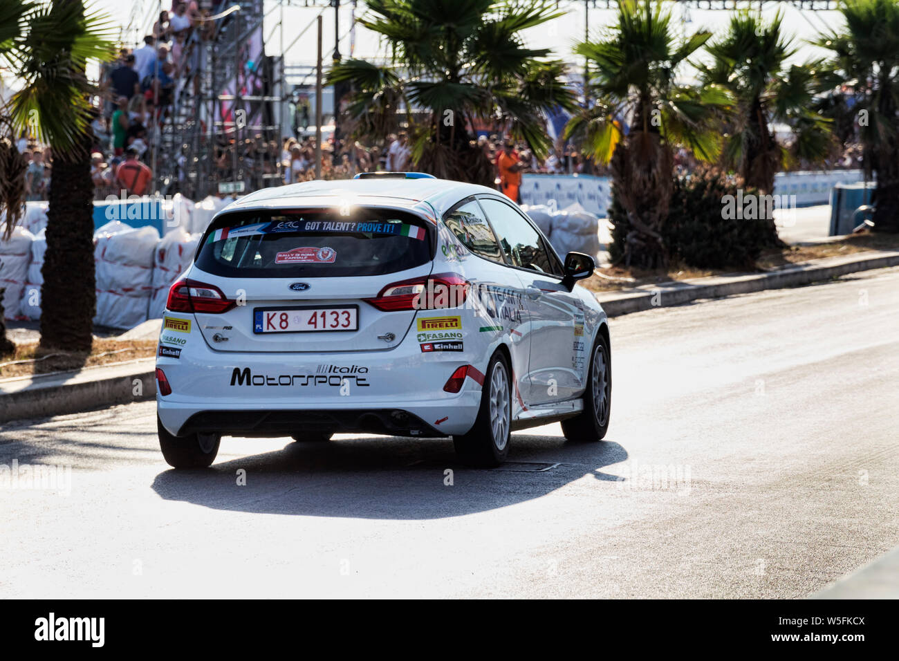 Rome,Italy - July 21, 2019:At Rome capital city Rally public event, the ...