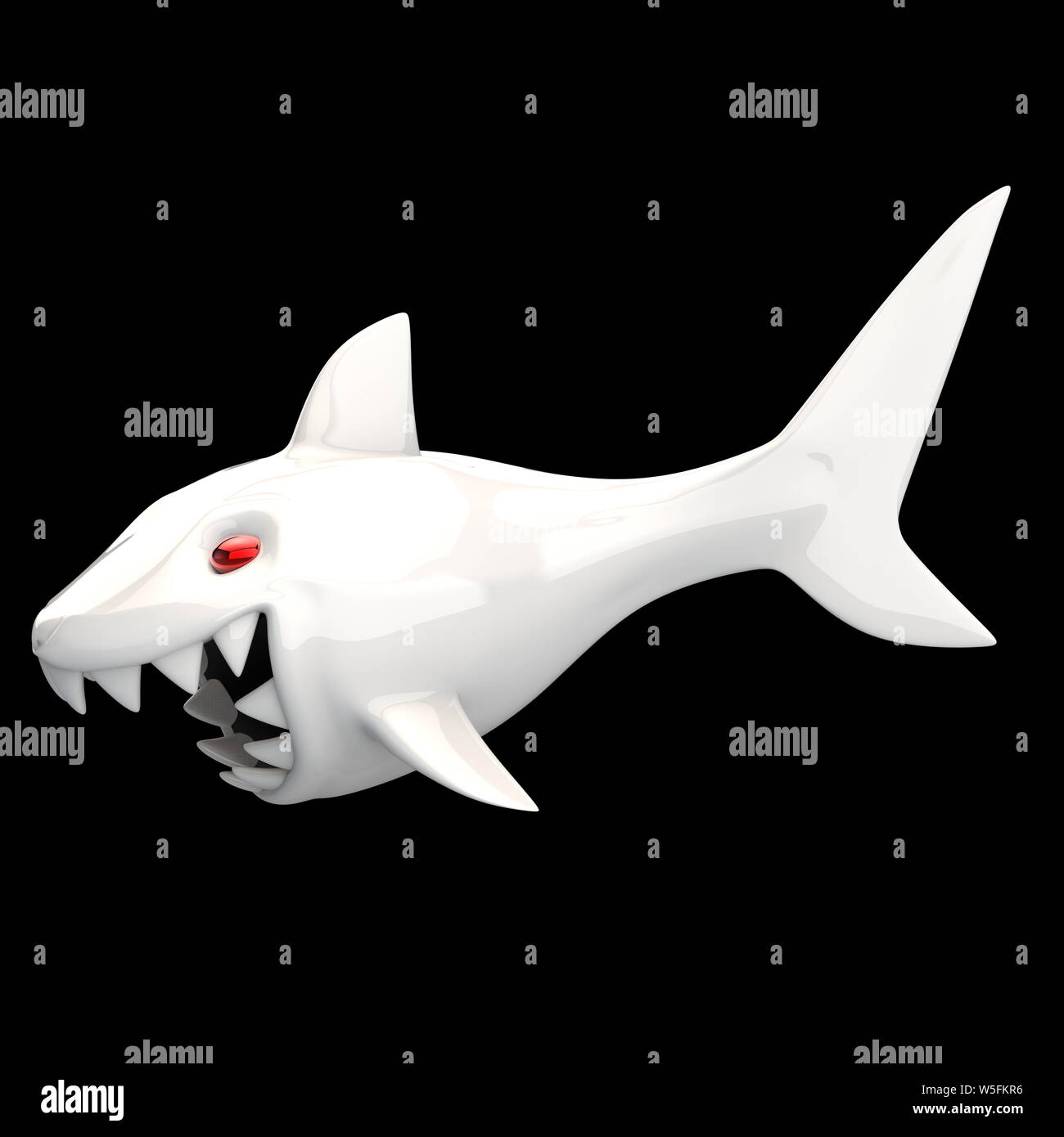 Shark concept - 3D Illustration Stock Photo - Alamy