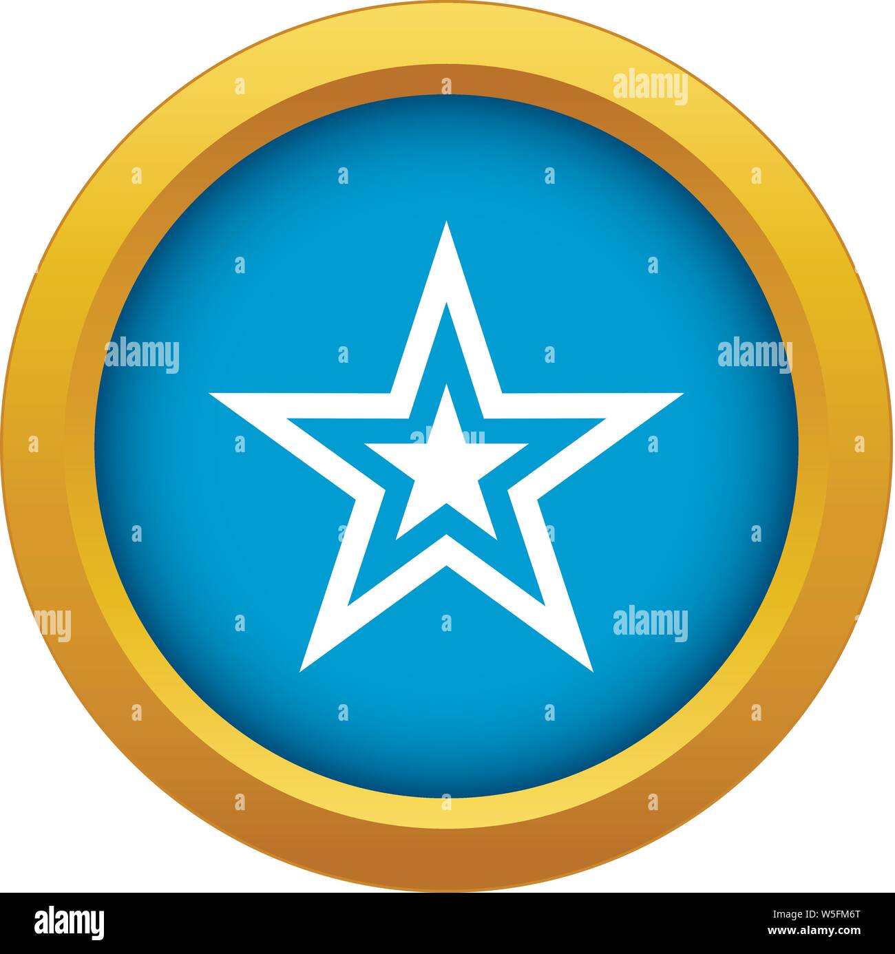 Star icon blue vector isolated Stock Vector Image & Art - Alamy