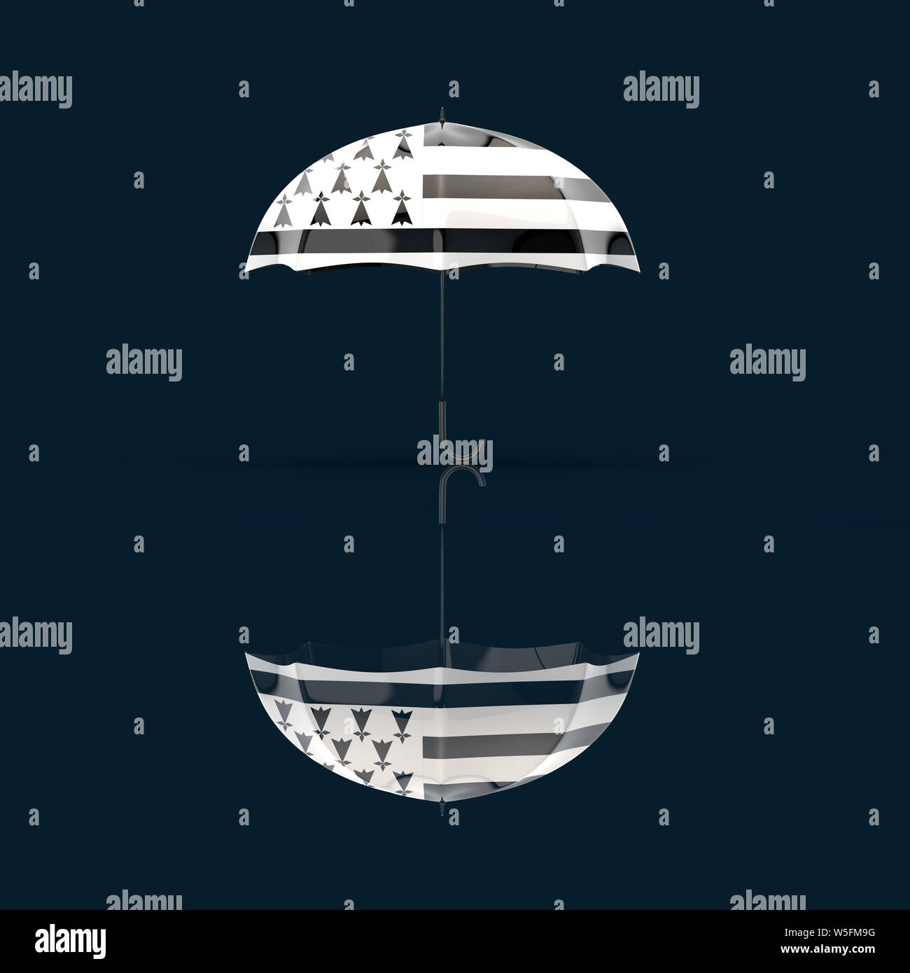 Umbrella concept - 3D Illustration Stock Photo - Alamy