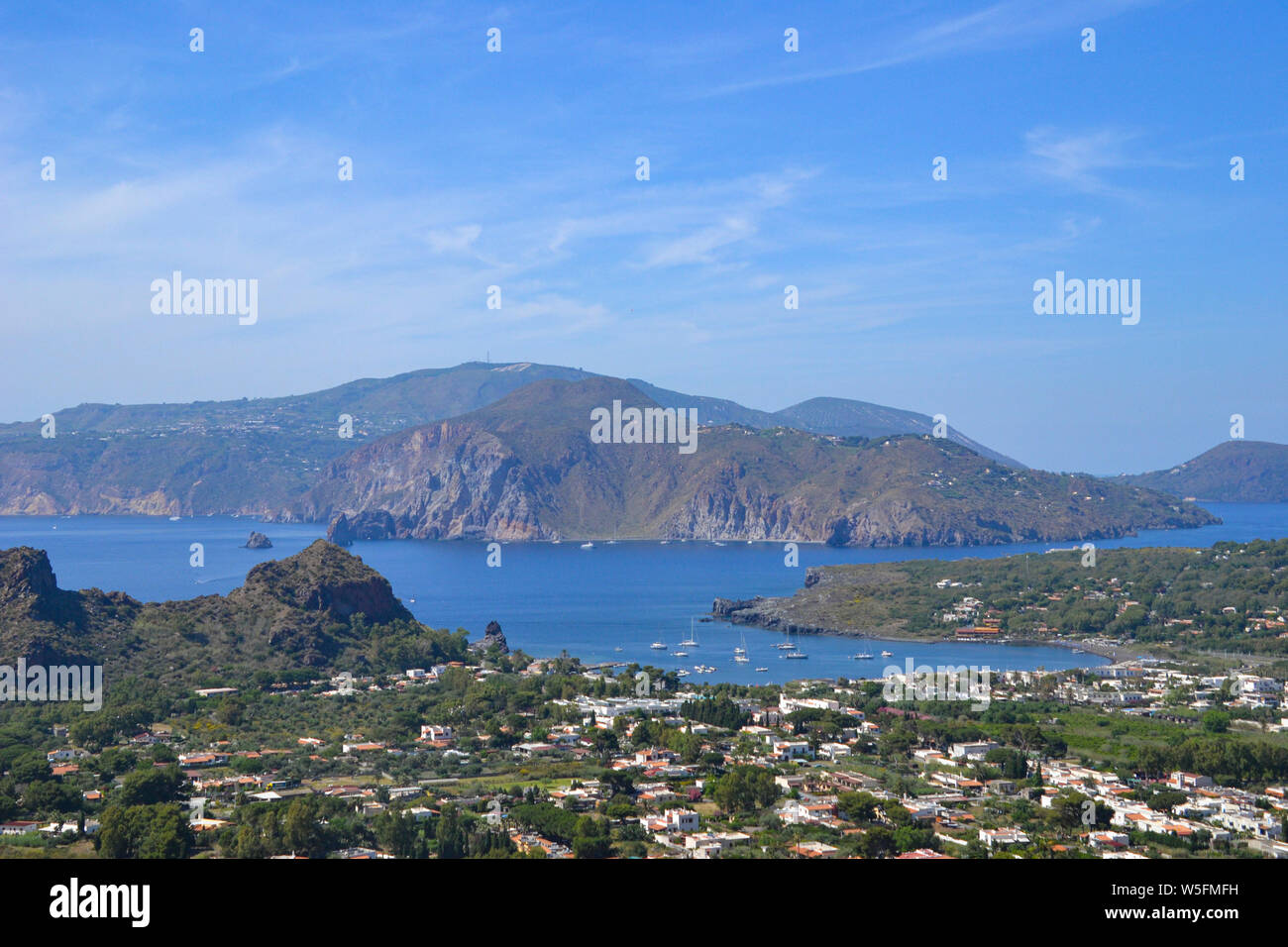 Volcano island in Sicily, Italy Stock Photo - Alamy