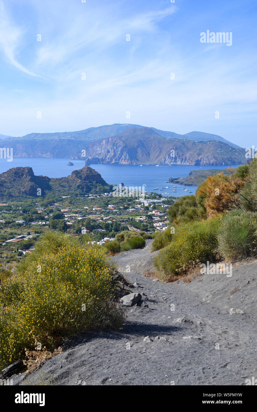 Volcano island in Sicily, Italy Stock Photo - Alamy