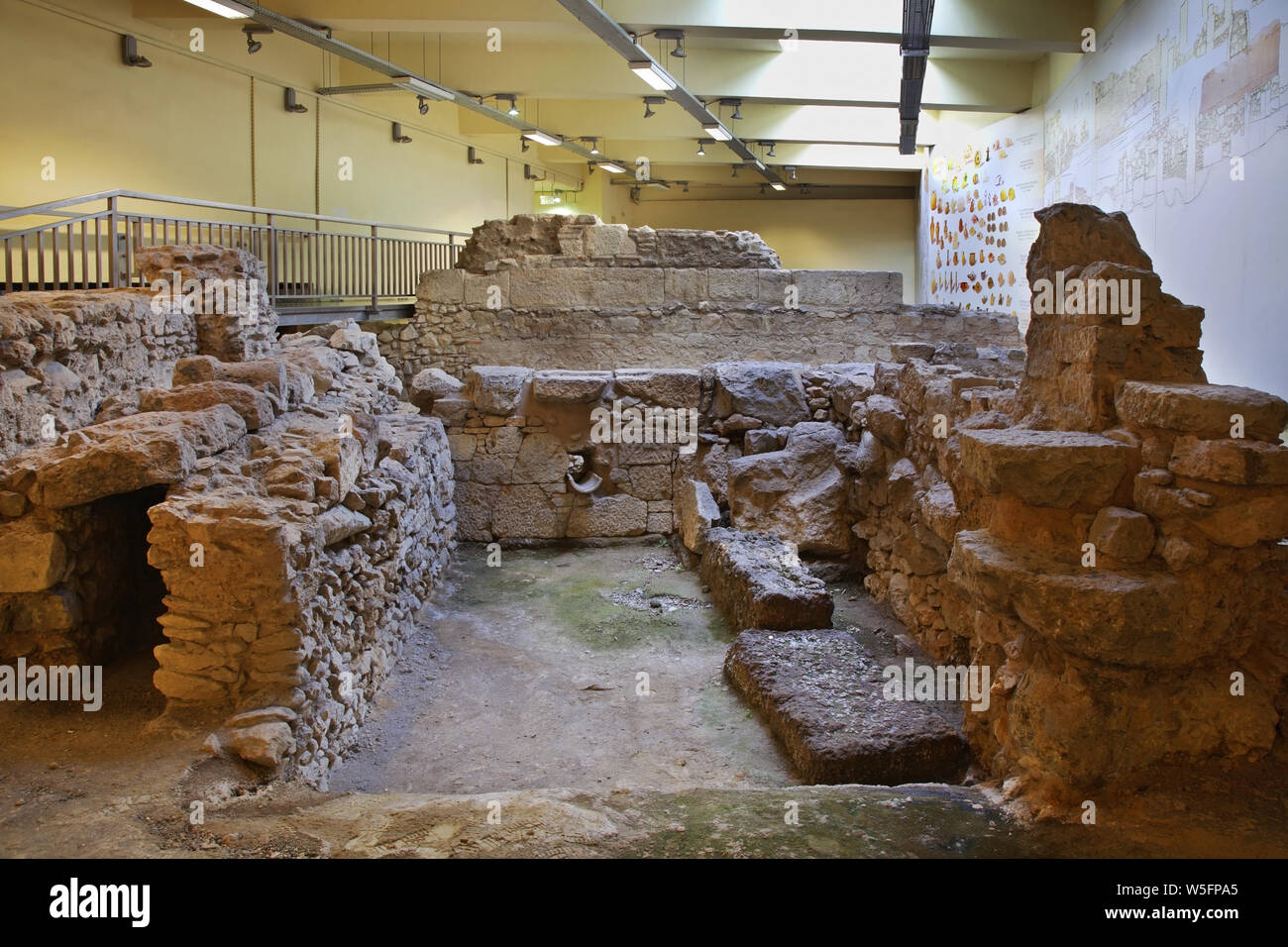 Ancient ruins in Athens Metro. Greece Stock Photo - Alamy