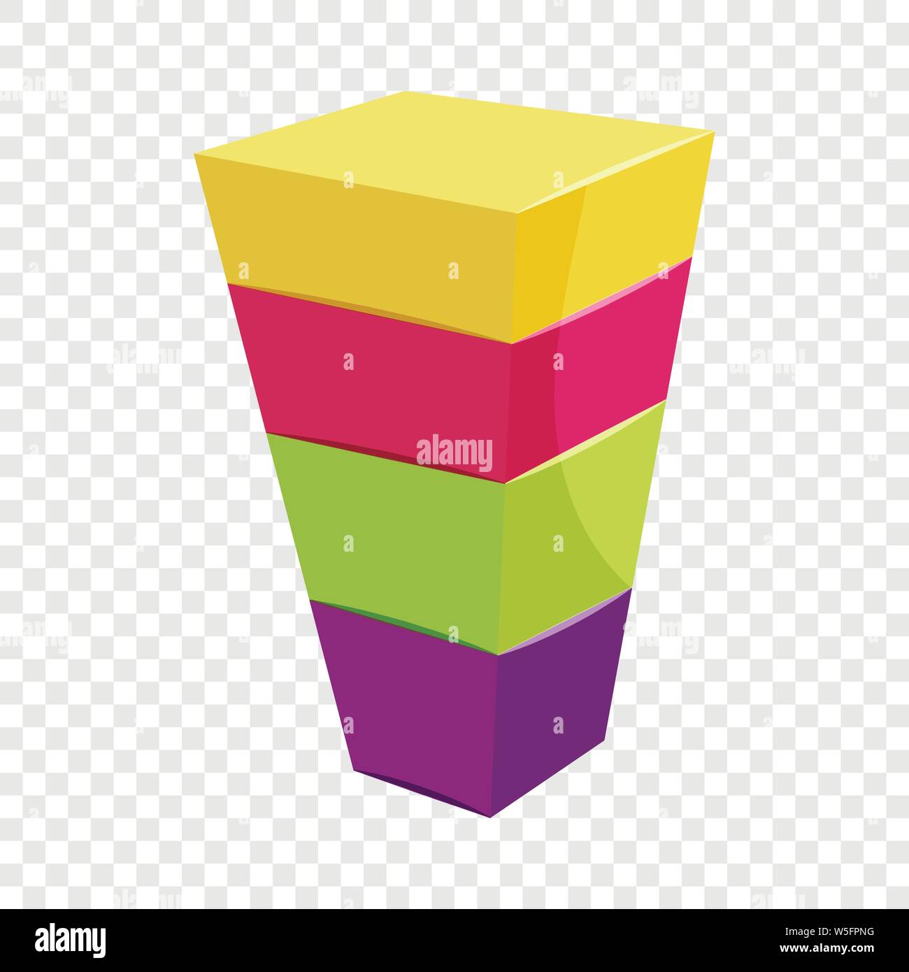 Color cubes stacked icon, cartoon style Stock Vector Image & Art - Alamy