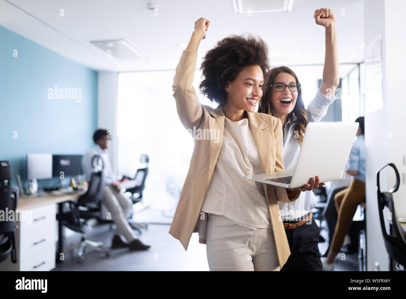 Successful business group of people at work in office Stock Photo - Alamy