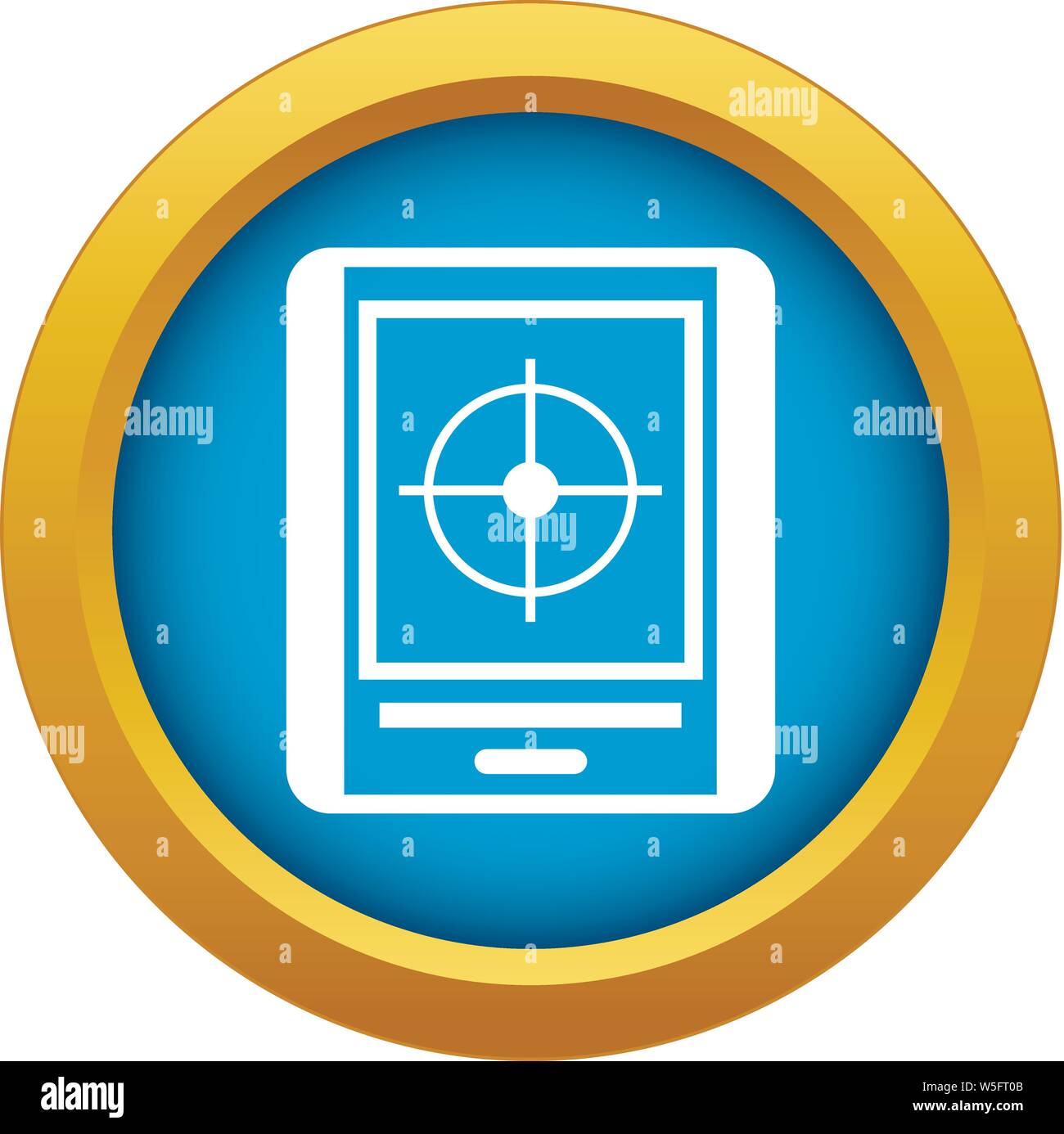 Radar icon blue vector isolated Stock Vector Image & Art - Alamy