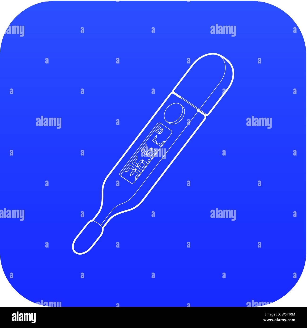 Blue line meteorology thermometer measuring hi-res stock photography ...