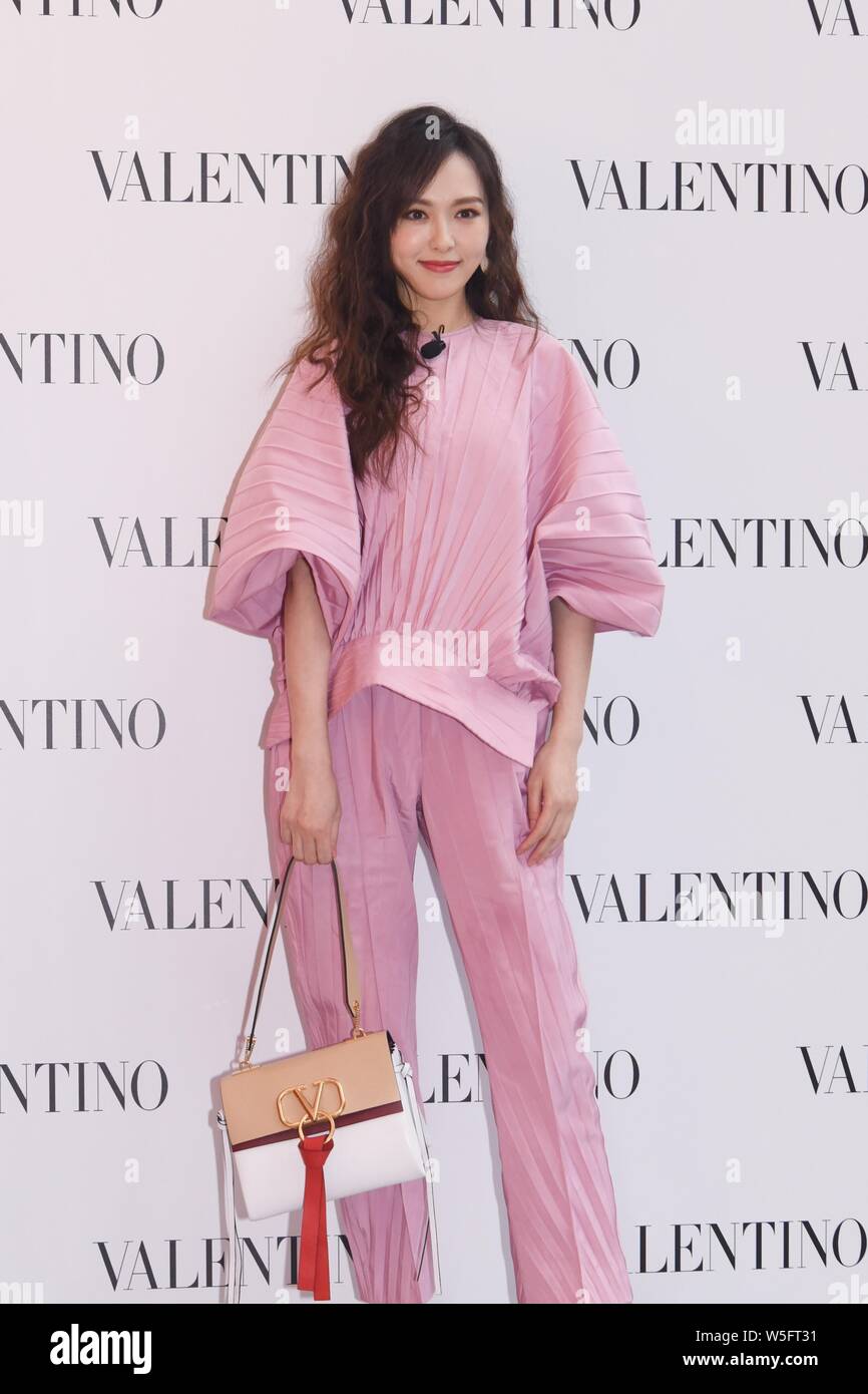 Chinese actress Tiffany Tang or Tang Yan attends a promotional event ...