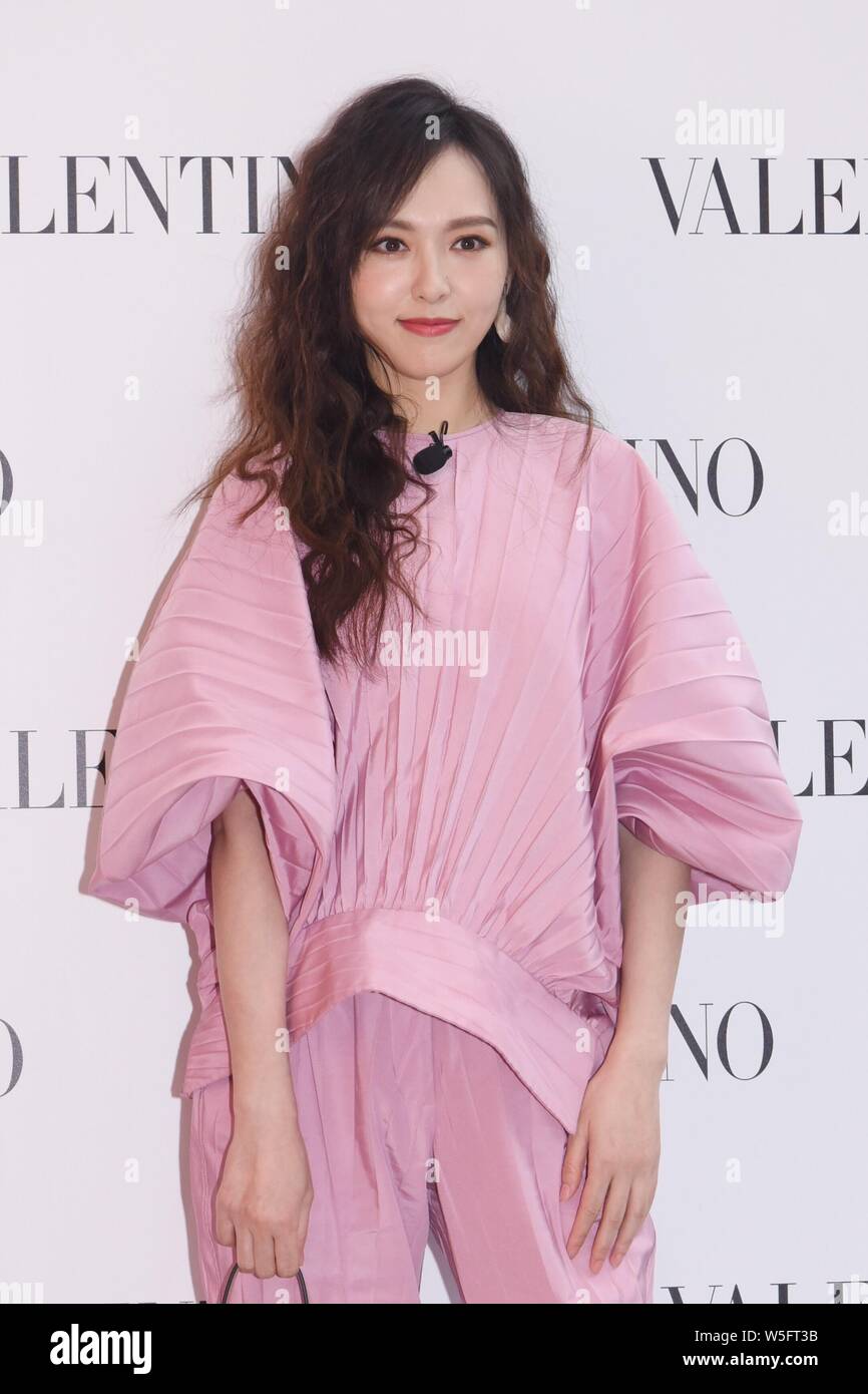 Chinese actress Tiffany Tang or Tang Yan attends a promotional event ...