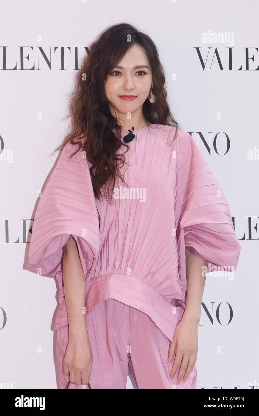Chinese actress Tiffany Tang or Tang Yan attends a promotional event ...