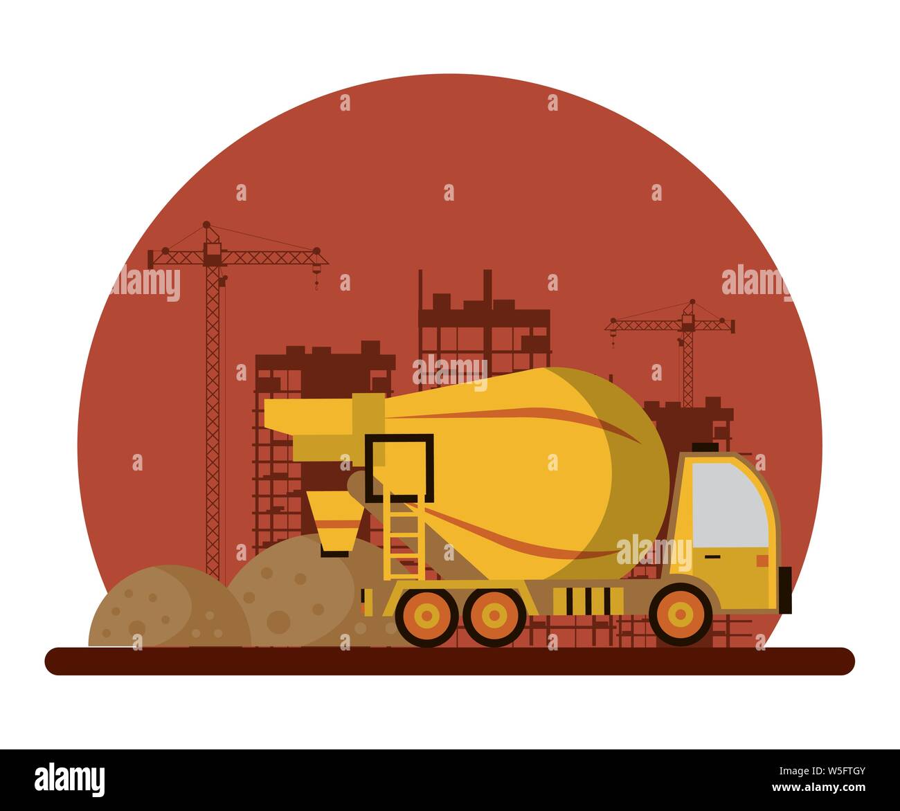 Cement scoop Stock Vector Images - Alamy