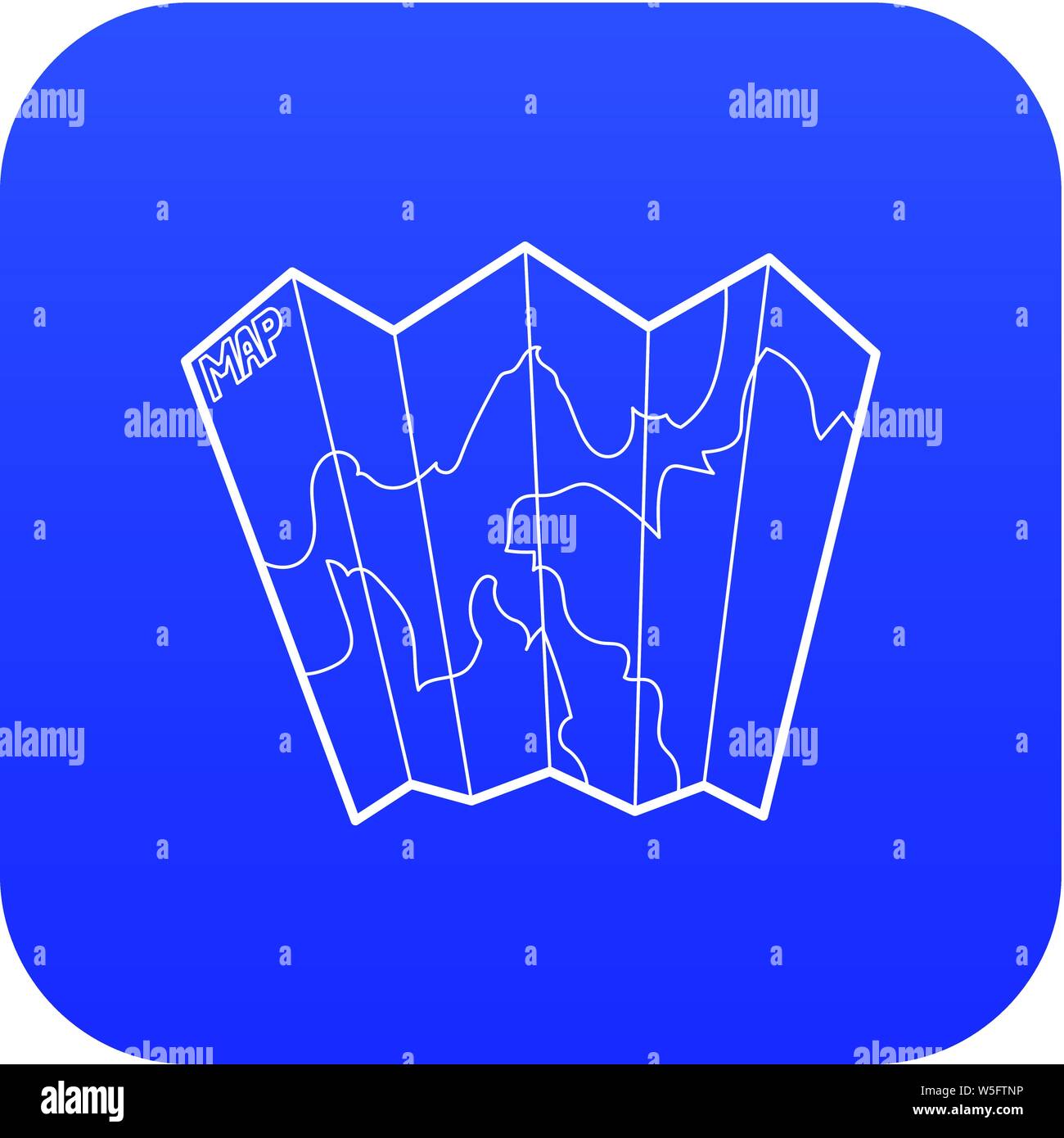 Blue folded map location marker hi-res stock photography and images - Alamy