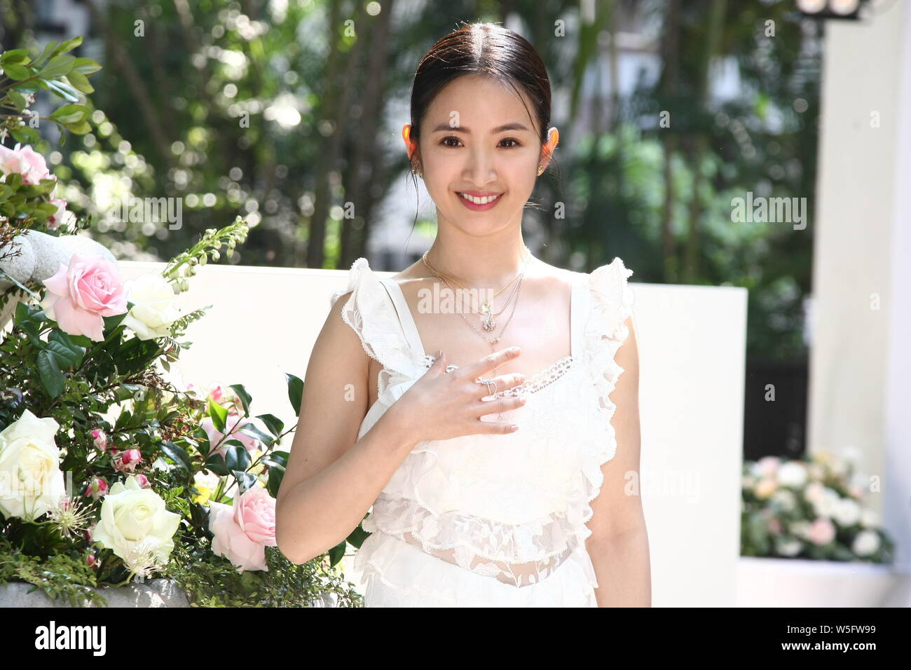 Taiwanese actress and singer Ariel Lin attends a Pandora brand event in ...