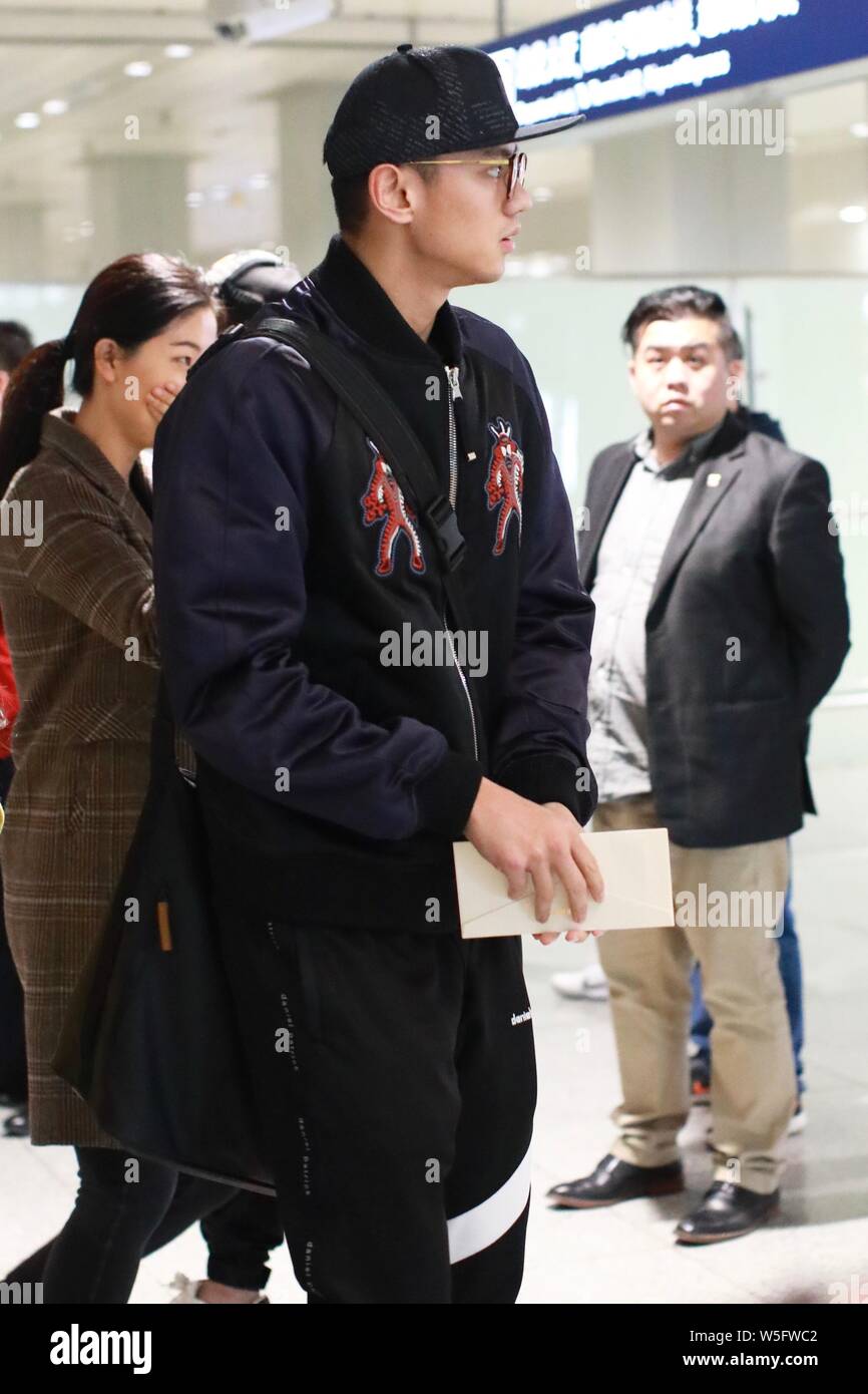 Chinese former world swimming champion Ning Zetao arrives at the ...