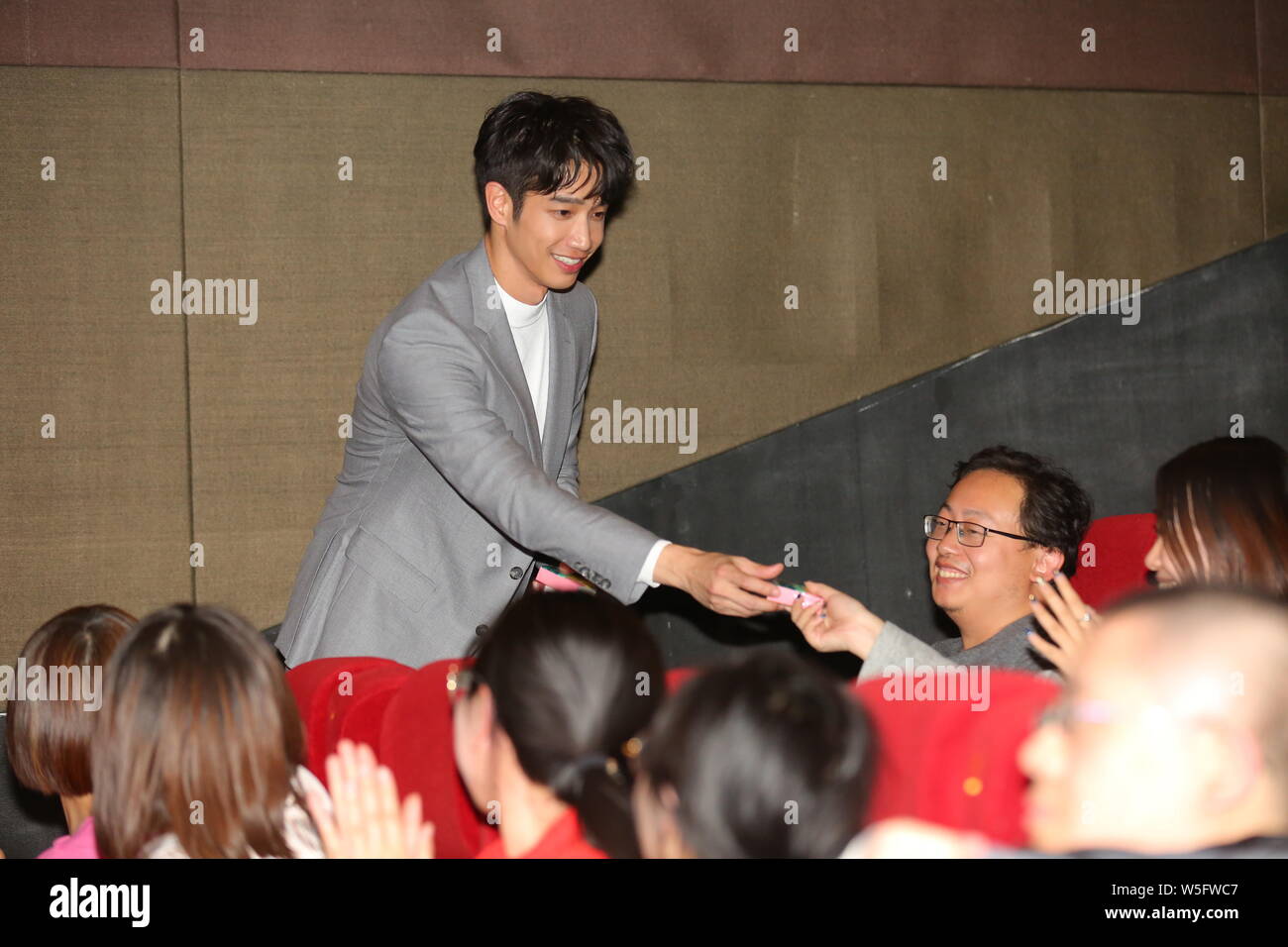 Taiwanese actor and model Jasper Liu attends a promotional event for ...