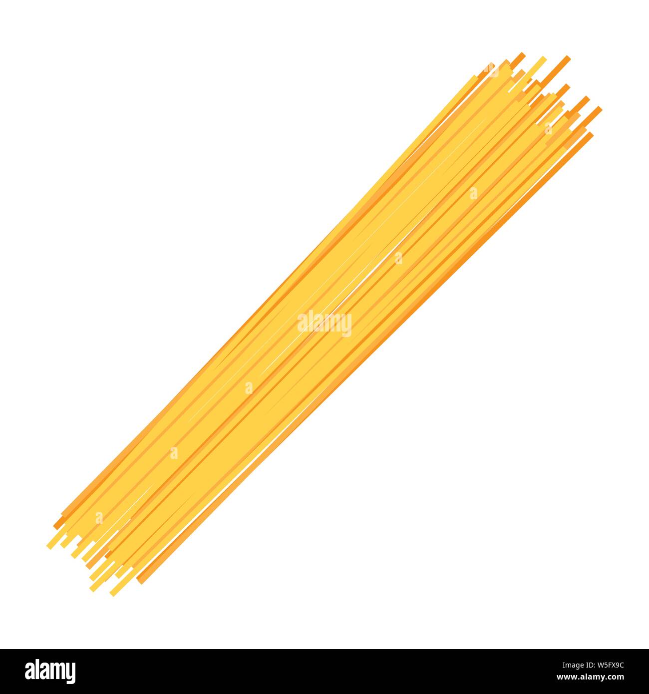 spaghetti food on white background vector illustration Stock Vector ...