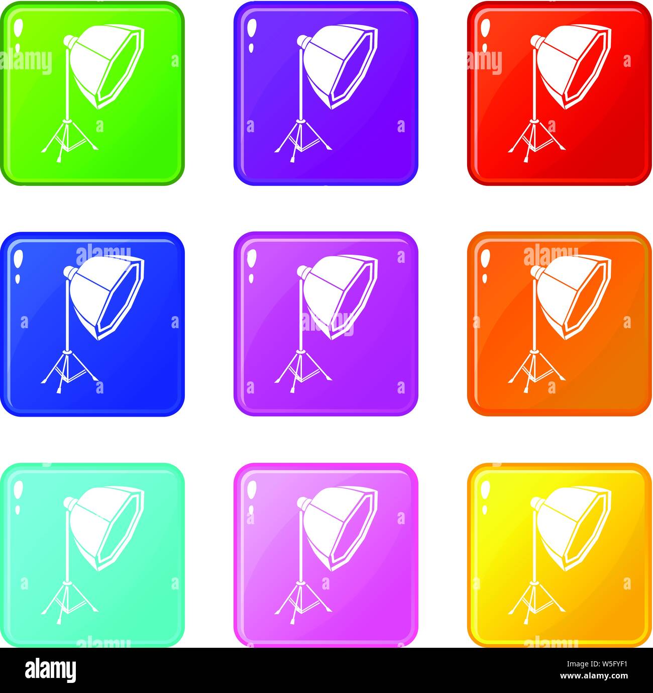 Studio flash unit Stock Vector Images - Alamy