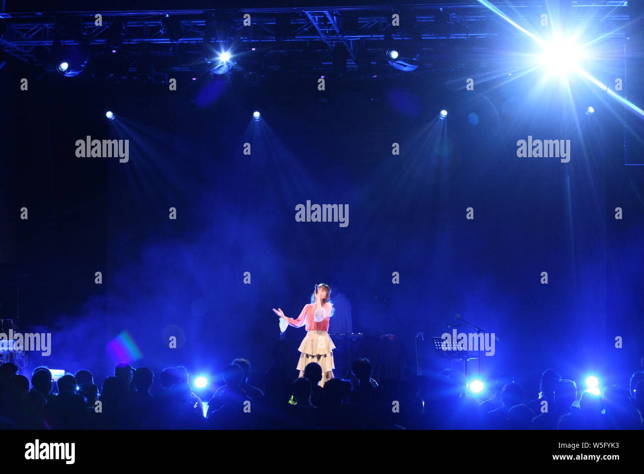 Japanese singer-songwriter Maco performs during the "Best Love MACO ...