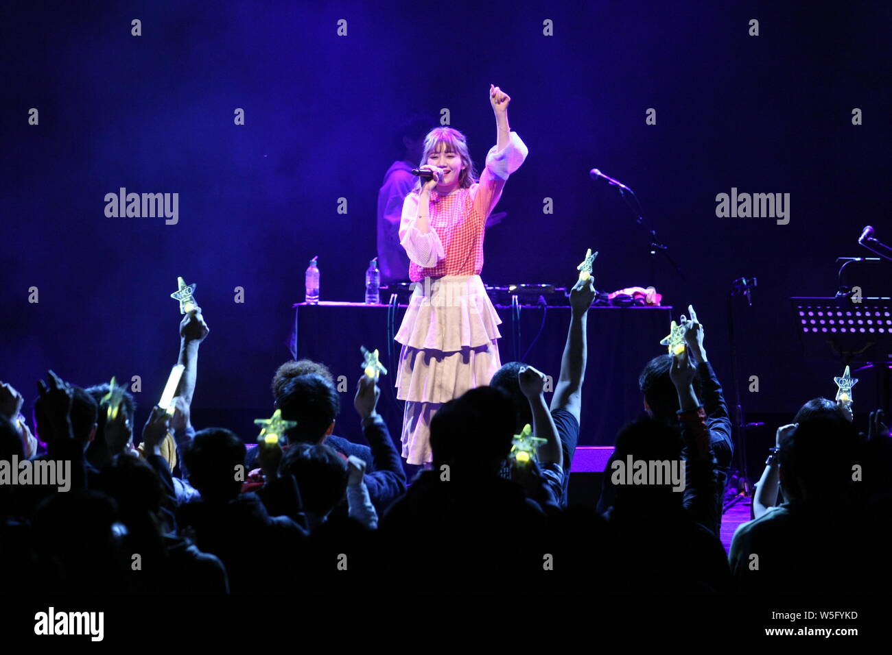 Japanese singer-songwriter Maco performs during the "Best Love MACO ...