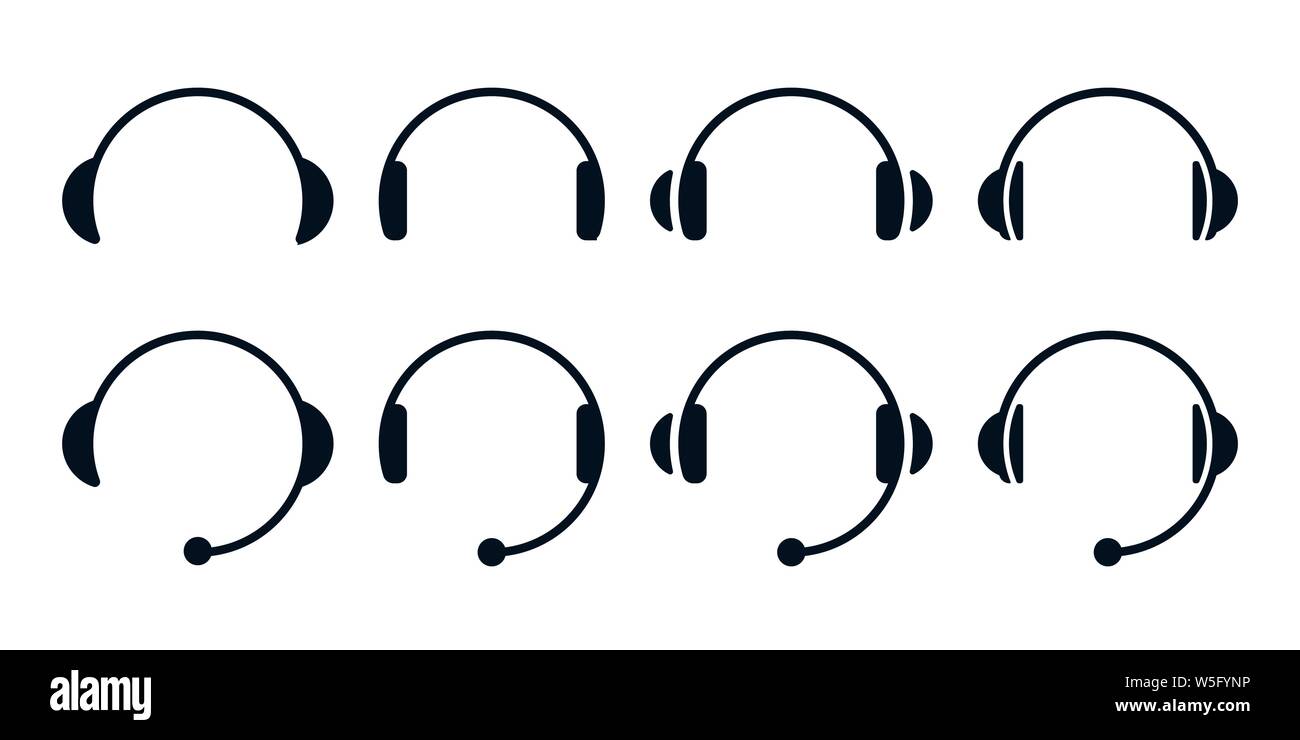 Headphones on white background. Headphones vector design Stock Vector ...