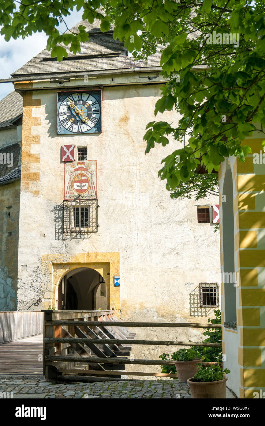 Austria, UNESCO's Biosphere Reserve Salzburg's Lungau, Moosham Castle ...