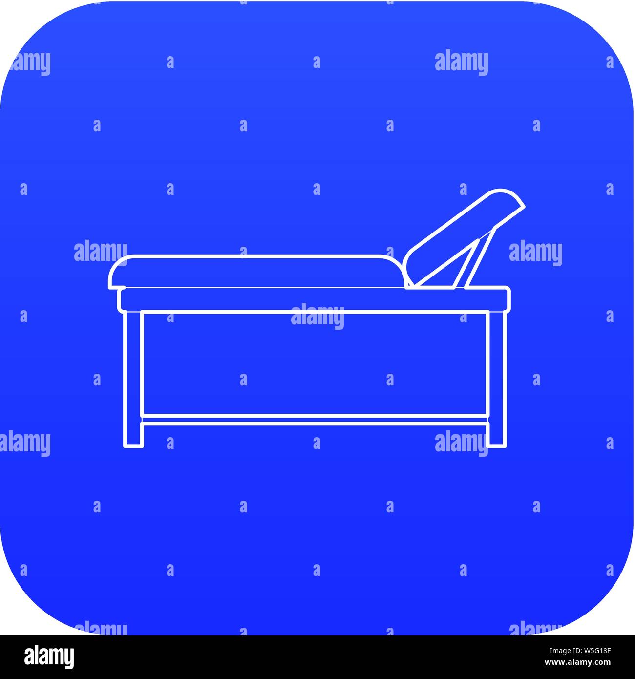 Medical bed icon blue vector Stock Vector Image & Art - Alamy