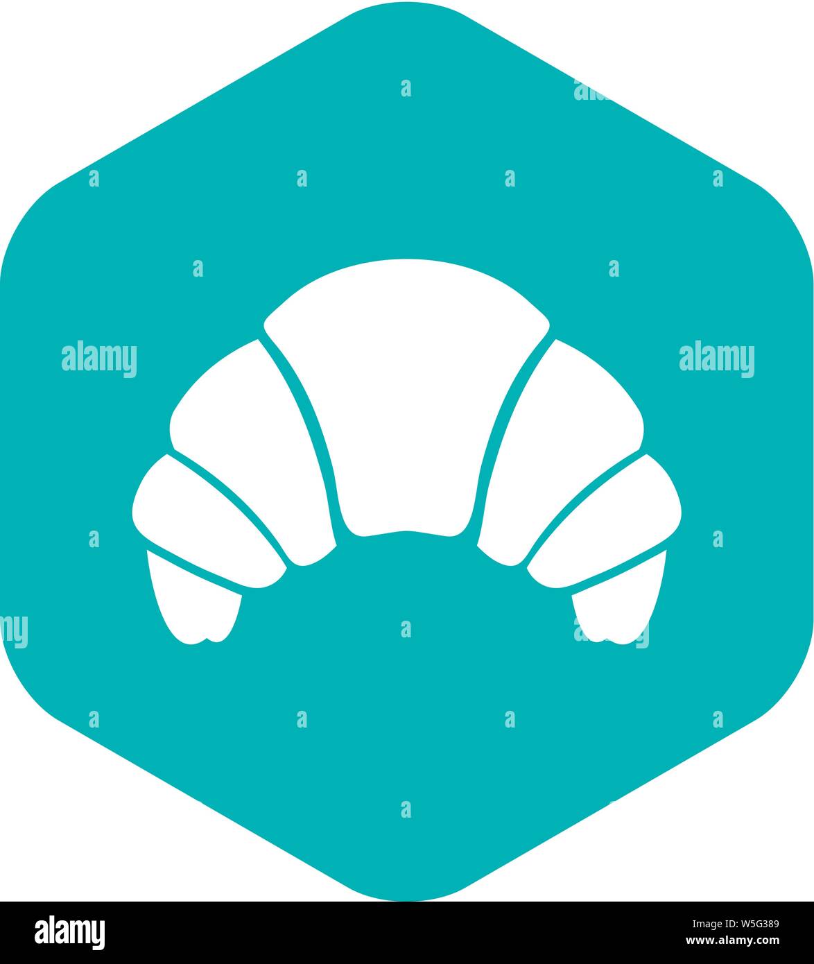 Croissant icon, simple style Stock Vector Image & Art - Alamy