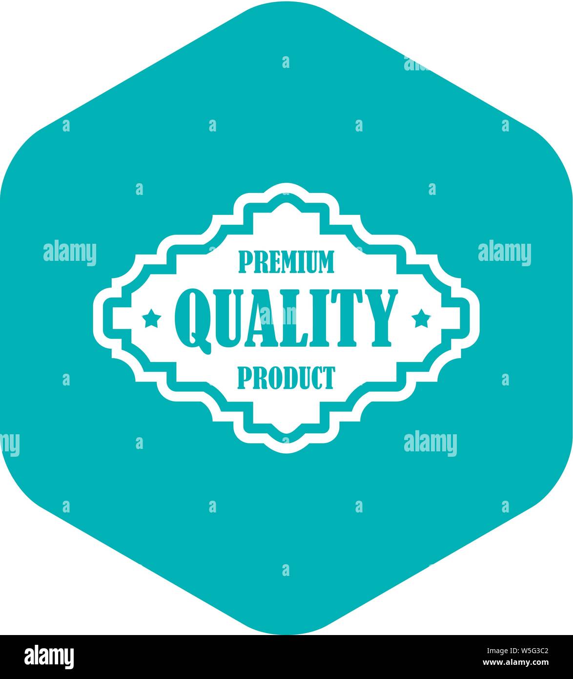 Premium quality product label icon, simple style Stock Vector Image ...