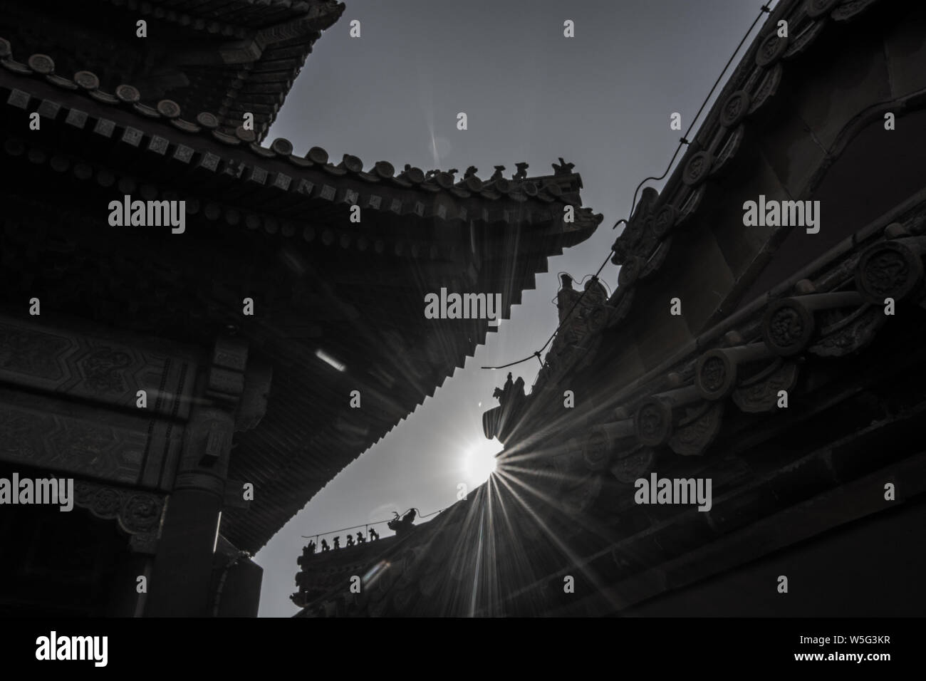 A view of the Palace Museum, also known as the Forbidden City, in ...