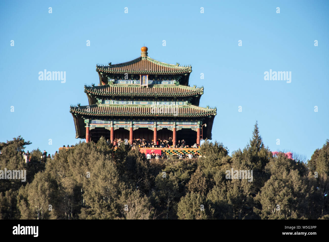 A view of the Palace Museum, also known as the Forbidden City, in ...