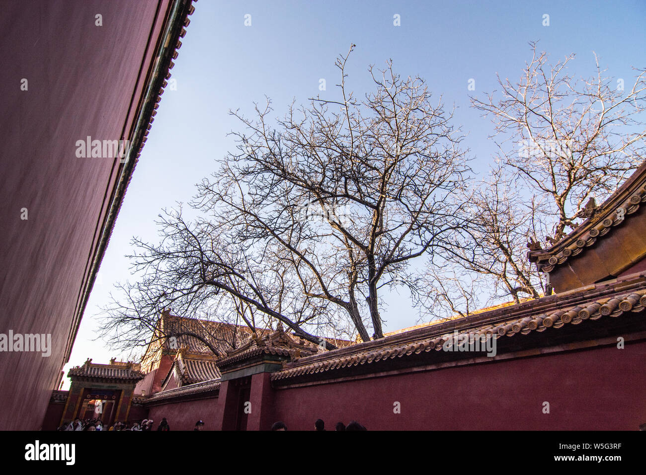 A view of the Palace Museum, also known as the Forbidden City, in ...