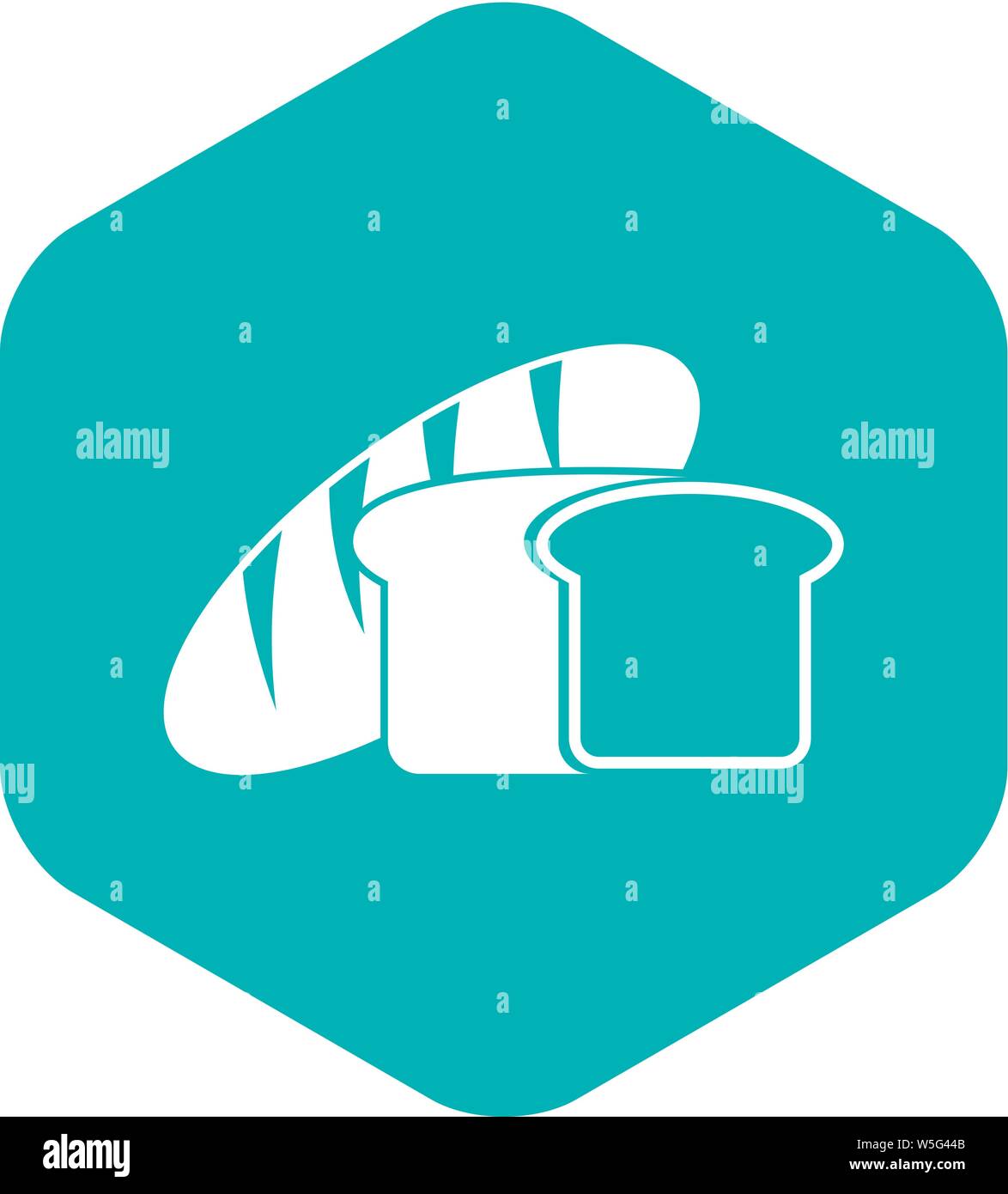 Bread icon, simple style Stock Vector Image & Art - Alamy