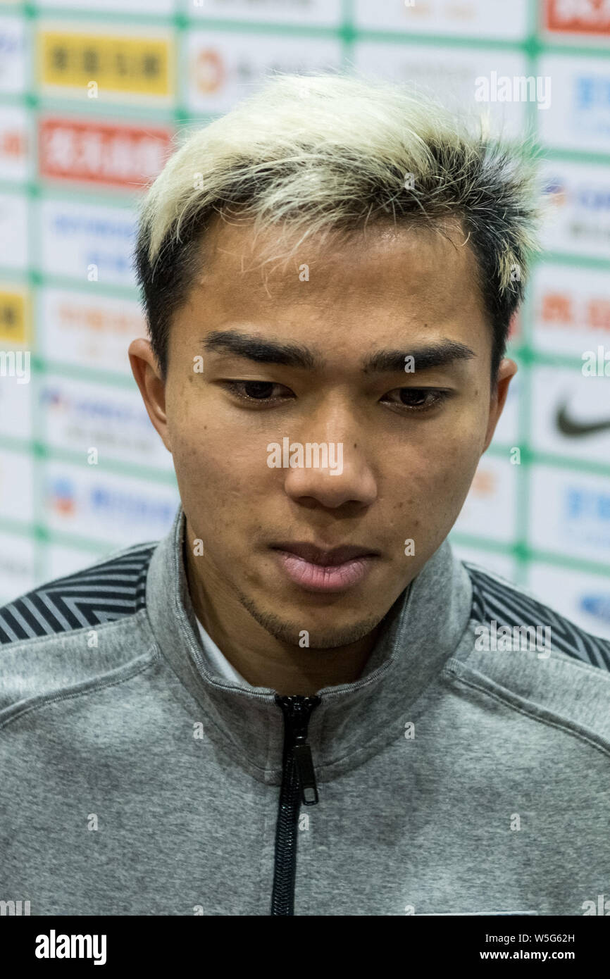Chanathip Songkrasin of Thailand national men's football team receives ...